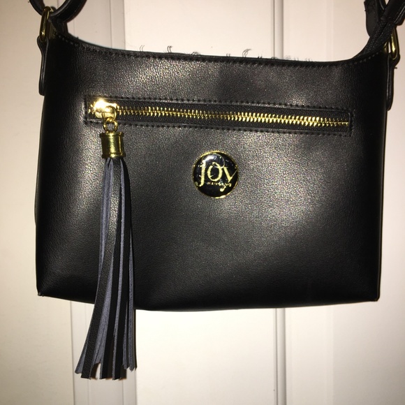 Joy Mangano | Bags | Joy Mangano Black Leather Over The Shoulder Purse ...